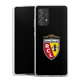 DeinDesign Galaxy A52s 5G Handy Silikon H&uuml;lle Case wei&szlig; Handyh&uuml;lle Official Licensed Product Rc Lens Logo Silikon Case