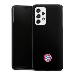 DeinDesign Galaxy A33 5G Handy Slim Case extra d&uuml;nn Silikon Handyh&uuml;lle schwarz H&uuml;lle Fc Bayern M&uuml;nchen Fcb Logo Silikon Slim Case