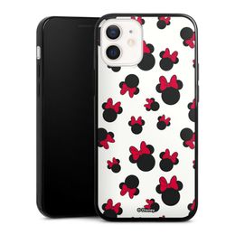 DeinDesign iPhone 12 mini Handy Slim Case extra d&uuml;nn Silikon Handyh&uuml;lle schwarz H&uuml;lle Official Licensed Product Minnie Mouse Disney Silikon Slim Case