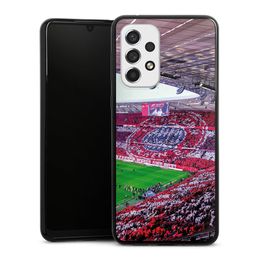 DeinDesign Galaxy A33 5G Handy Slim Case extra d&uuml;nn Silikon Handyh&uuml;lle schwarz H&uuml;lle Stadium Fc Bayern M&uuml;nchen Fcb Silikon Slim Case