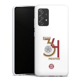 DeinDesign Galaxy A52s 5G Handy Silikon H&uuml;lle Case wei&szlig; Handyh&uuml;lle Official Licensed Product Master Fc Bayern M&uuml;nchen Silikon Case