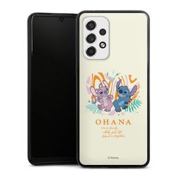 DeinDesign Galaxy A33 5G Handy Slim Case extra d&uuml;nn Silikon Handyh&uuml;lle schwarz H&uuml;lle Disney Official Licensed Product Lilo & Stitch Silikon Slim Case