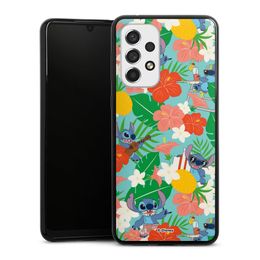 DeinDesign Galaxy A33 5G Handy Slim Case extra d&uuml;nn Silikon Handyh&uuml;lle schwarz H&uuml;lle Lilo & Stitch Disney Movie Silikon Slim Case