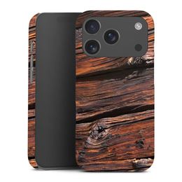 DeinDesign iPhone 17 Pro Handy Premium Case Smartphone Handyh&uuml;lle Schutzh&uuml;lle matt Beams Wood Wooden Look Premium Case