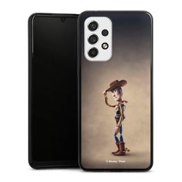DeinDesign Galaxy A33 5G Handy Slim Case extra d&uuml;nn Silikon Handyh&uuml;lle schwarz H&uuml;lle Disney Pixar Toy Story Woody Silikon Slim Case