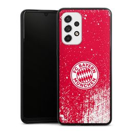 DeinDesign Galaxy A33 5G Handy Slim Case extra d&uuml;nn Silikon Handyh&uuml;lle schwarz H&uuml;lle Fcb Fc Bayern M&uuml;nchen Official Licensed Product Silikon Slim Case