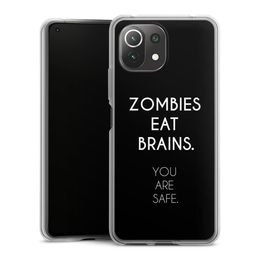 DeinDesign Xiaomi Mi 11 Lite 5G NE Handy Silikon H&uuml;lle Case transparent Handyh&uuml;lle Statement Funny Zombie Silikon Case