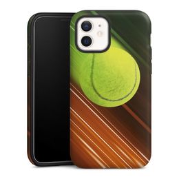 DeinDesign iPhone 12 Handy Panzer Handyh&uuml;lle robuste Outdoor H&uuml;lle Schutzh&uuml;lle matt Ball Tennis Hobby Tough Case