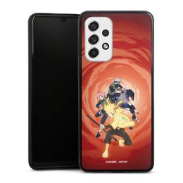 DeinDesign Galaxy A33 5G Handy Slim Case extra d&uuml;nn Silikon Handyh&uuml;lle schwarz H&uuml;lle Sasuke Naruto Shippuden Sakura Silikon Slim Case
