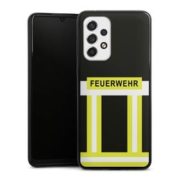 DeinDesign Galaxy A33 5G Handy Slim Case extra d&uuml;nn Silikon Handyh&uuml;lle schwarz H&uuml;lle Fire Fighter Fire Fighters Job Silikon Slim Case