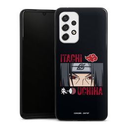 DeinDesign Galaxy A33 5G Handy Slim Case extra d&uuml;nn Silikon Handyh&uuml;lle schwarz H&uuml;lle Manga Itachi Uchiha Naruto Shippuden Silikon Slim Case