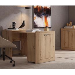 Schreibtisch Eudox Eiche Artisan ausziehbar