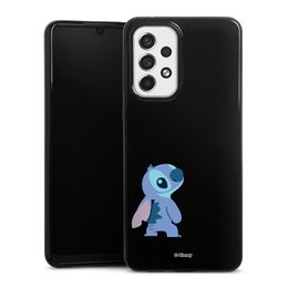 DeinDesign Galaxy A33 5G Handy Slim Case extra d&uuml;nn Silikon Handyh&uuml;lle schwarz H&uuml;lle Merchandise Disney Lilo & Stitch Silikon Slim Case