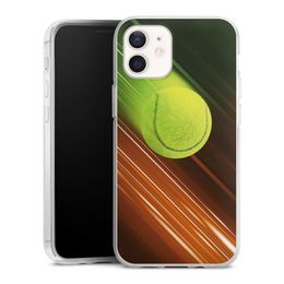 DeinDesign iPhone 12 Handy Silikon H&uuml;lle Case transparent Handyh&uuml;lle Ball Tennis Hobby Silikon Case