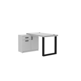 SCHREIBTISCH MALTESA 138x67x78,1 cm B&uuml;rotisch Computertisch, Grau