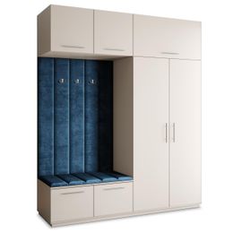 GARDEROBENSCHRANK REMA 200/240/60 cm Modern Garderobe-Set Kaschmir