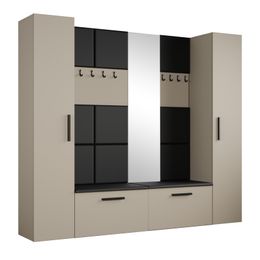 GARDEROBENSCHRANK MODULO 241,2/204/40 cm Modern Garderobe-Set Kaschmir
