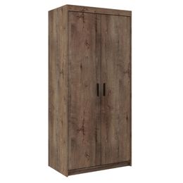 DREHT&Uuml;RENSCHRANK ELENORA 89,7/190,5/53cm 2-t&uuml;rig Braun