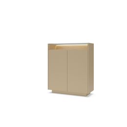 KOMMODE PORTA 103,2/119,2/39,5cm mit Schubladen 2 T&uuml;ren Beige