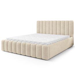 POLSTERBETT DINESE Q 180x200 cm mit Bettk&auml;sten - Creme