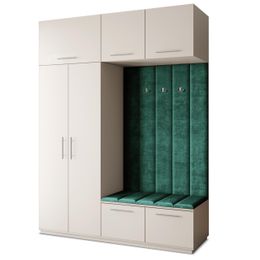 GARDEROBENSCHRANK REMA 180/240/60 cm Modern Garderobe-Set Kaschmir