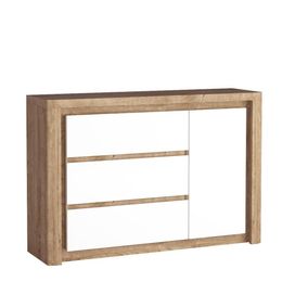 KOMMODE VARUS 144/97,5/40,5cm mit 3 Schubladen 1 T&uuml;ren Eichefarben