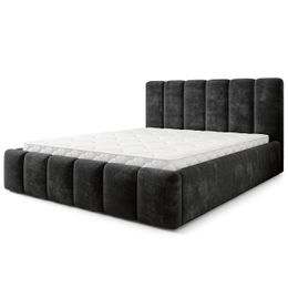 POLSTERBETT ATTORA LM 120x200 cm mit Bettk&auml;sten - Schwarz