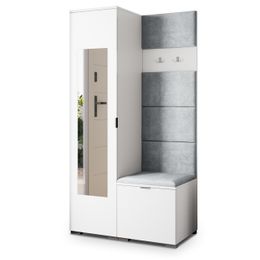 GARDEROBENSCHRANK VIRA 95/181/51 cm Modern Wei&szlig;