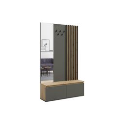 GARDEROBENSCHRANK ORTHOS 119,6/202,1/34 cm Modern Garderoben Eiche Artisan