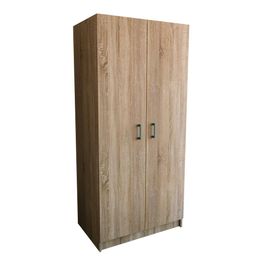 DREHT&Uuml;RENSCHRANK PINELLO 81/177/52cm 2-t&uuml;rig Sonoma Eiche