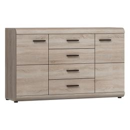 SIDEBOARD LEGAME 140/87/42 cm mit 4 Schubladen und 2 T&uuml;ren Sonoma Eiche