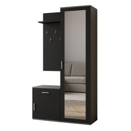 GARDEROBENSCHRANK VENTO 100/180,5/35 cm Modern Garderobe-Set Grau
