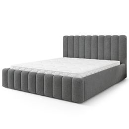 POLSTERBETT DINESE Q 160x200 cm mit Bettk&auml;sten - Grau