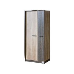 DREHT&Uuml;RENSCHRANK PALMERO 80/192,5/58cm 2-t&uuml;rig Braun