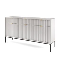 SIDEBOARD STELLARE 154/83/39 cm mit 3 Schubladen 3 T&uuml;ren Grau