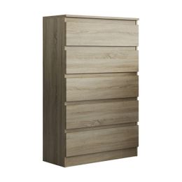 KOMMODE ADRIANO 70/112/33 cm mit 5 Schubladen Sonoma Eiche