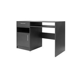 SCHREIBTISCH ELISE 125x58x82 cm B&uuml;rotisch Computertisch, Graphitfarben