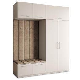 GARDEROBENSCHRANK REMA 200/240/60 cm Modern Garderobe-Set Kaschmir