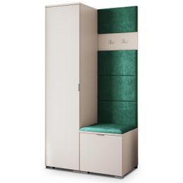 GARDEROBENSCHRANK LORI 95/181/51 cm Modern Garderobe-Set Kaschmir