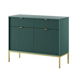 KOMMODE STELLARE 104/83/39 cm mit 2 Schubladen 2 T&uuml;ren Hellgr&uuml;n