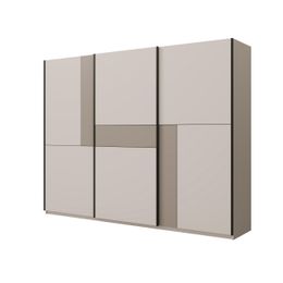SCHWEBET&Uuml;RENSCHRANK LUBERO 270/210/60 cm 3-t&uuml;rig Kaschmir