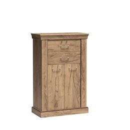 KOMMODE DESIO 82/127/42cm mit 2 Schubladen 2 T&uuml;ren Eichefarben