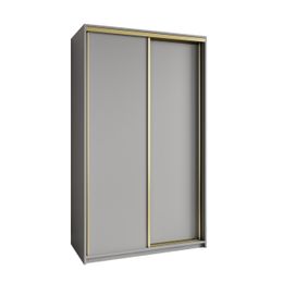 SCHWEBET&Uuml;RENSCHRANK NISSE 120/205/60 cm 2-t&uuml;rig Graphitfarben