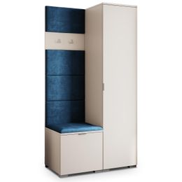 GARDEROBENSCHRANK LORI 95/181/51 cm Modern Garderobe-Set Kaschmir