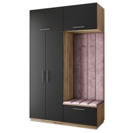 GARDEROBENSCHRANK REMA 150/240/60 cm Modern Garderobe-Set Eiche Wotan