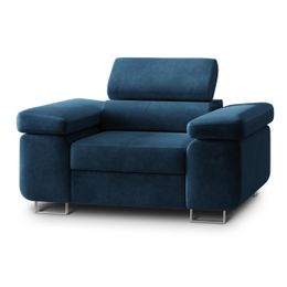 SESSEL CALVO Polstersessel Loungesessel ergonomisch, Blau