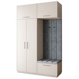 GARDEROBENSCHRANK REMA 150/240/60 cm Modern Garderobe-Set Kaschmir
