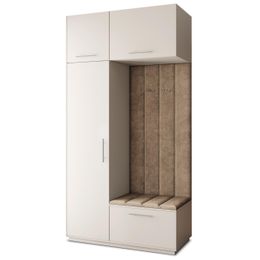 GARDEROBENSCHRANK REMA 120/240/60 cm Modern Garderobe-Set Kaschmir