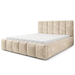 POLSTERBETT ATTORA LM 180x200 cm mit Bettk&auml;sten - Creme