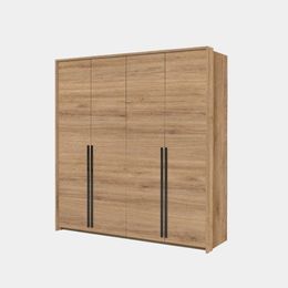 DREHT&Uuml;RENSCHRANK AZIR 205/217/65 cm 4-t&uuml;rig Eichefarben